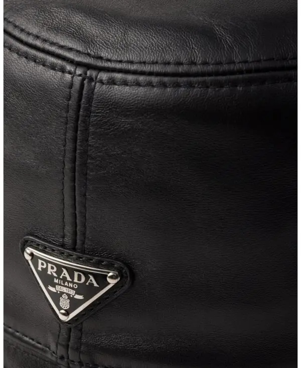 Prada Nappa Leather Bucket Hat