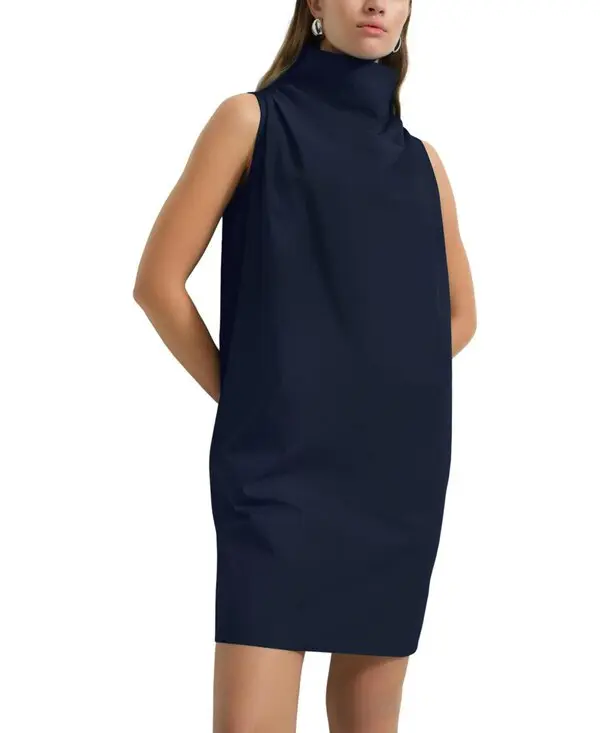 MARCELLA Minna Cropped Dress - Deep Indigo
