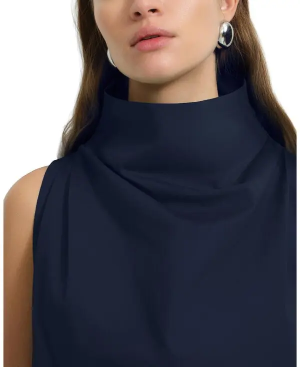 MARCELLA Minna Cropped Dress - Deep Indigo