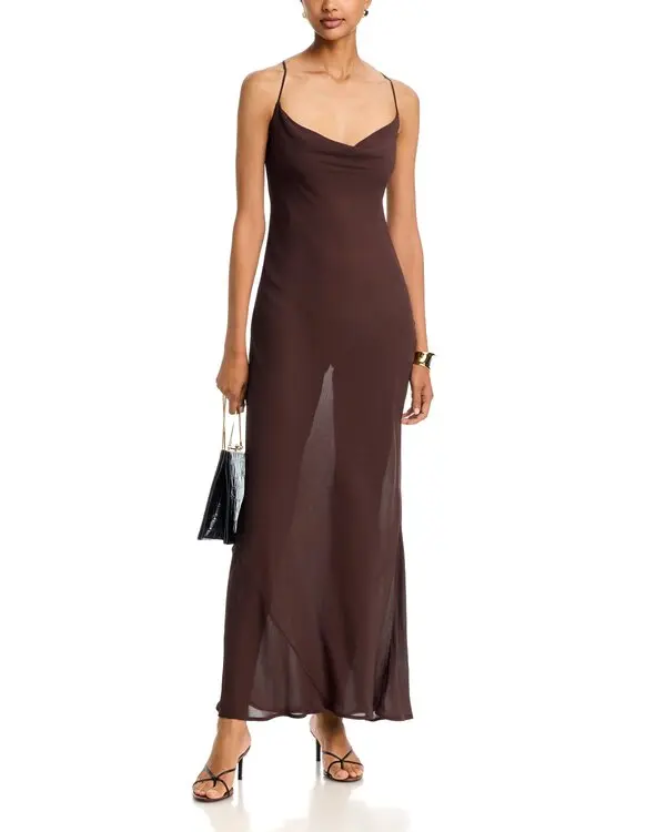AFRM Cheryl Cowl Neck Maxi Dress