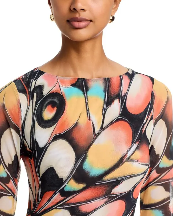 AFRM Phyll Boat Neck Maxi Dress