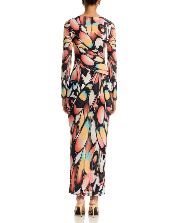 AFRM Phyll Boat Neck Maxi Dress