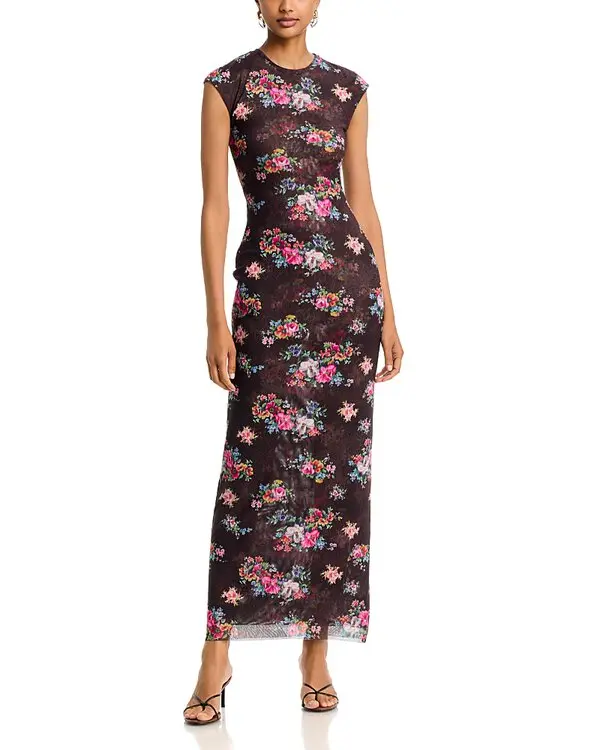 AFRM Mylo Maxi Dress - Java Snake Floral
