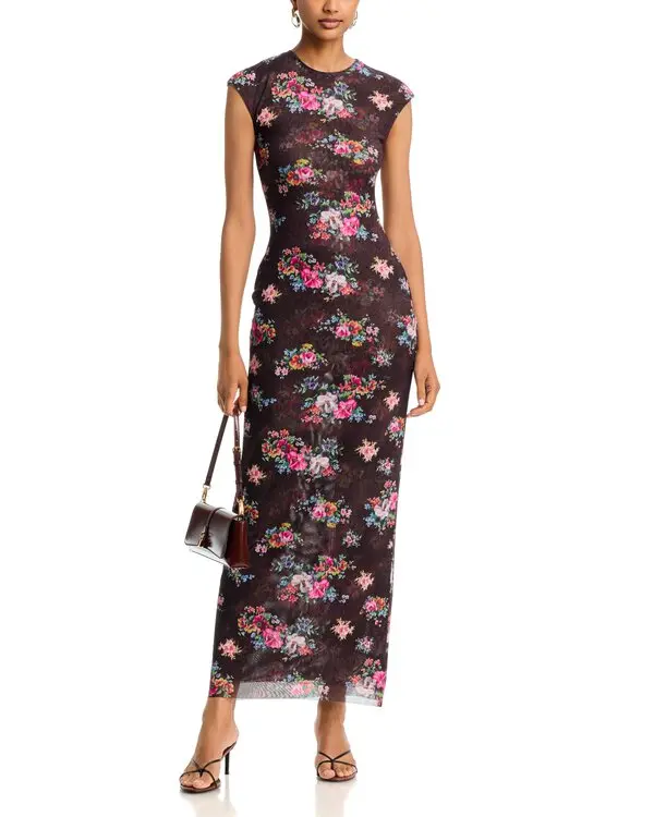 AFRM Mylo Maxi Dress - Java Snake Floral