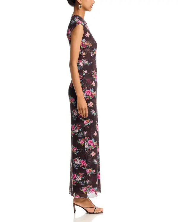 AFRM Mylo Maxi Dress - Java Snake Floral