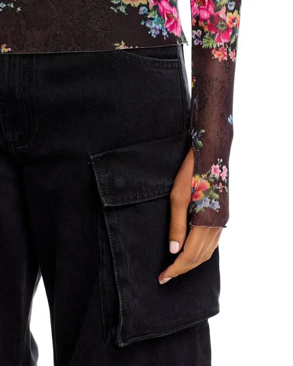 AFRM Kaylee Burnout Velvet Top