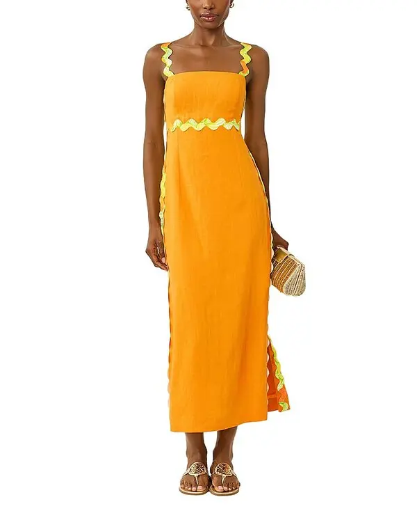 Lilly Pulitzer® Mikayla Linen Midi Dress - Citrus Cooler
