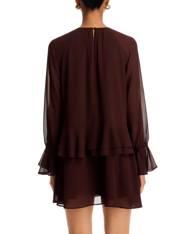 WAYF Faith Long Sleeve Mini Dress