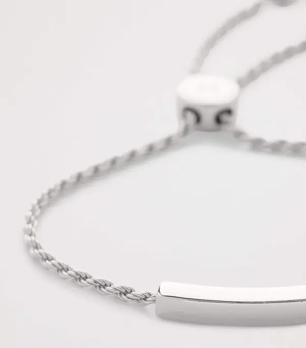 Monica Vinader Sterling Linear Friendship Bracelet