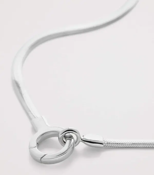 Monica Vinader Sterling Snake Chain Necklace