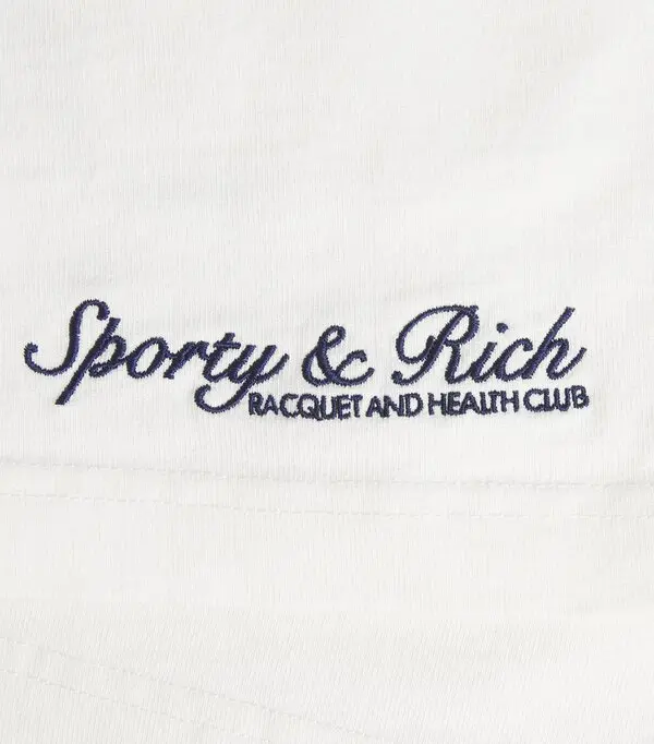 SPORTY & RICH Syracuse Embrdoidered Sweatshorts