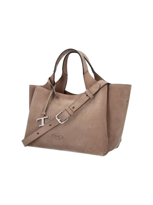 TOD'S Mini Suede Bag - Brown