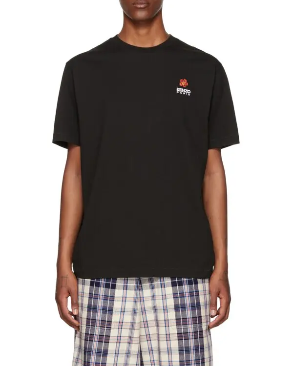 Kenzo Boke Flower Crest Logo Embroidered T-shirt