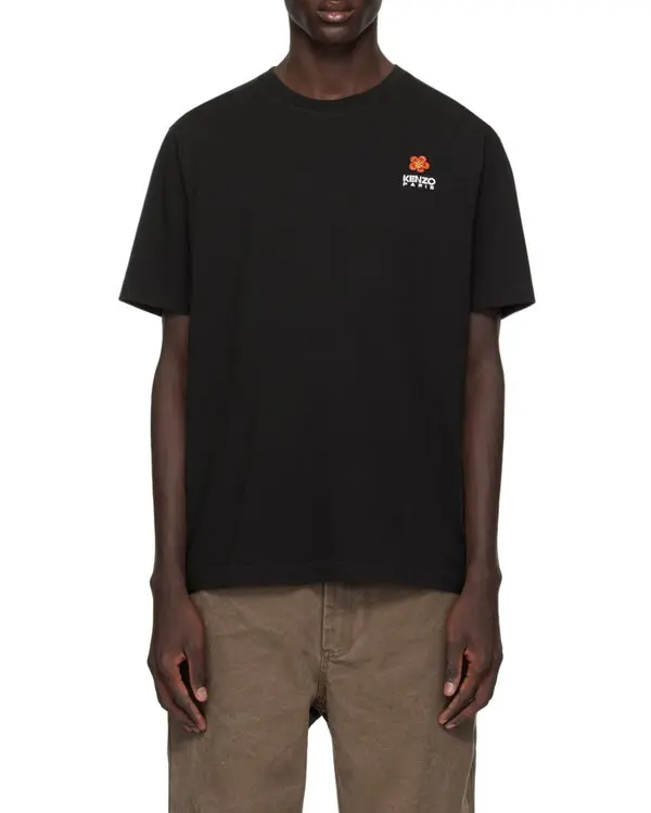 Kenzo Boke Flower Crest Logo Embroidered T-shirt