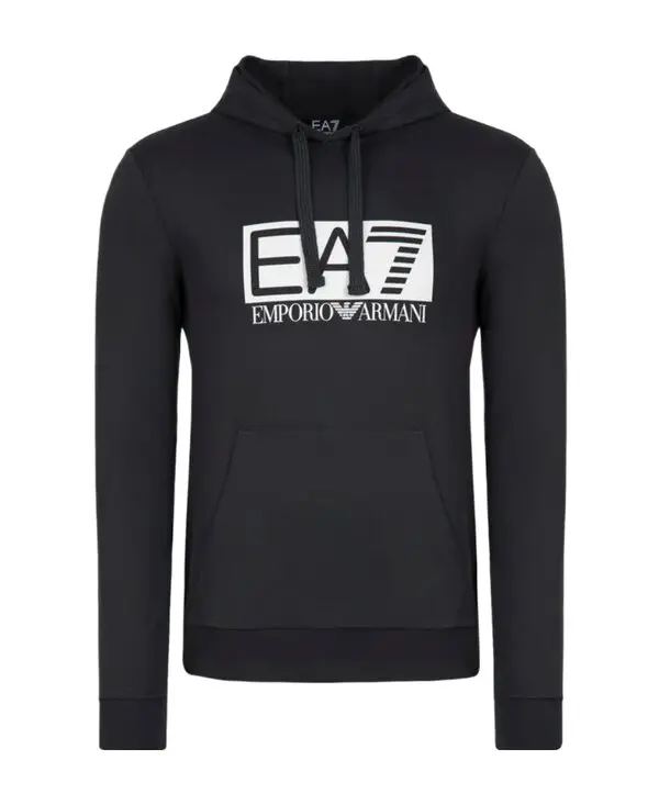 EA7 Logo Print Hoodie