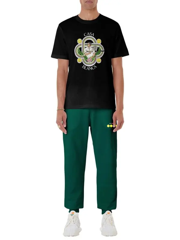 Casablanca Illustration-printed Crewneck T-shirt - Black