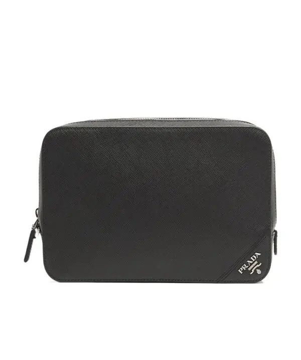 Prada Logo Detail Clutch