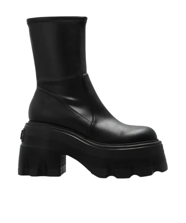 Casadei Round Toe Platform Boots