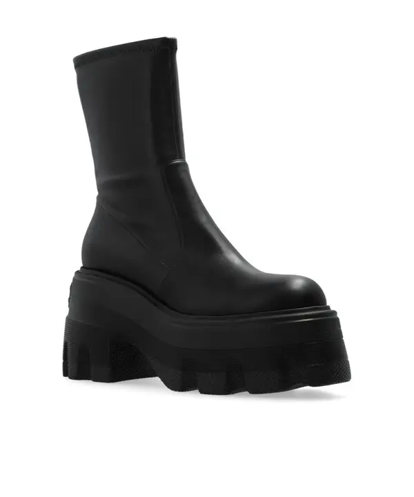Casadei Round Toe Platform Boots