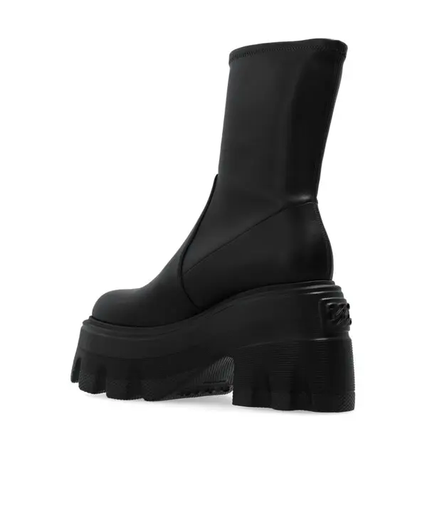 Casadei Round Toe Platform Boots