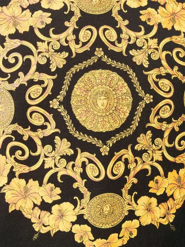 Versace Baroque Logo Hooded Hoodie