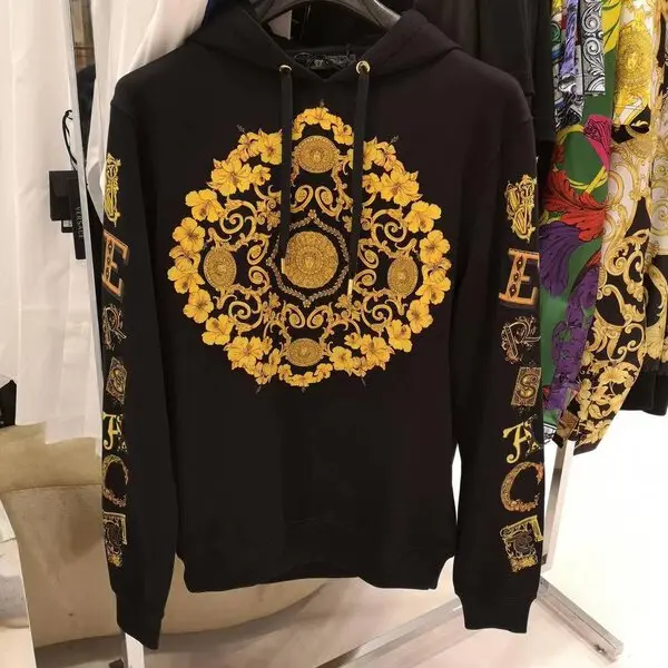Versace Baroque Logo Hooded Hoodie