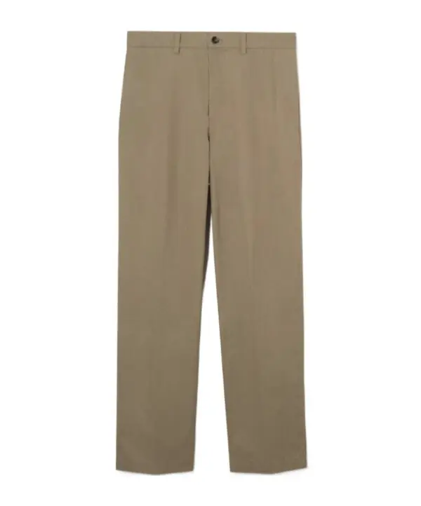Burberry Tropical Gabardine Chinos - Brown Finch
