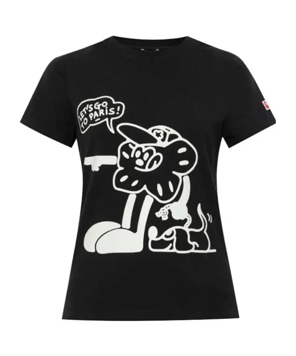 Kenzo Short-sleeved Graphic T-shirt - Black