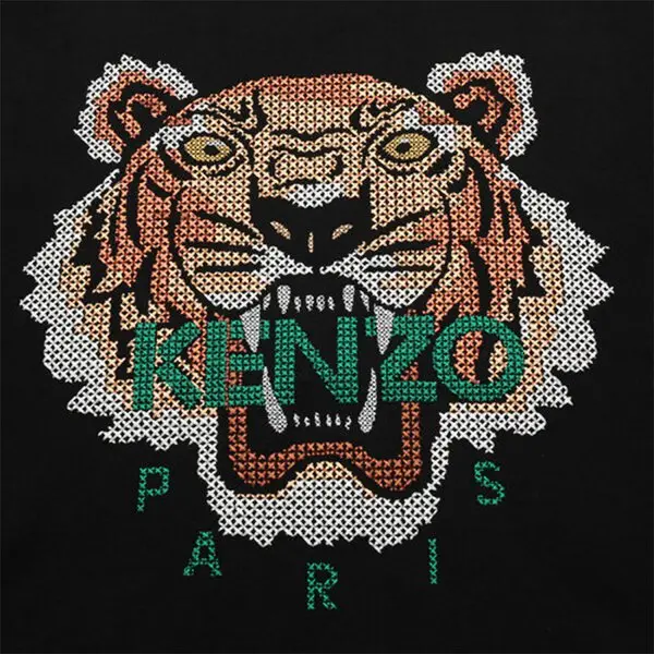 Kenzo Round Collar Long Sleeve Sweater