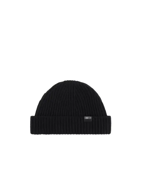 MAISON MARGIELA Ribbed Logo-patch Beanie