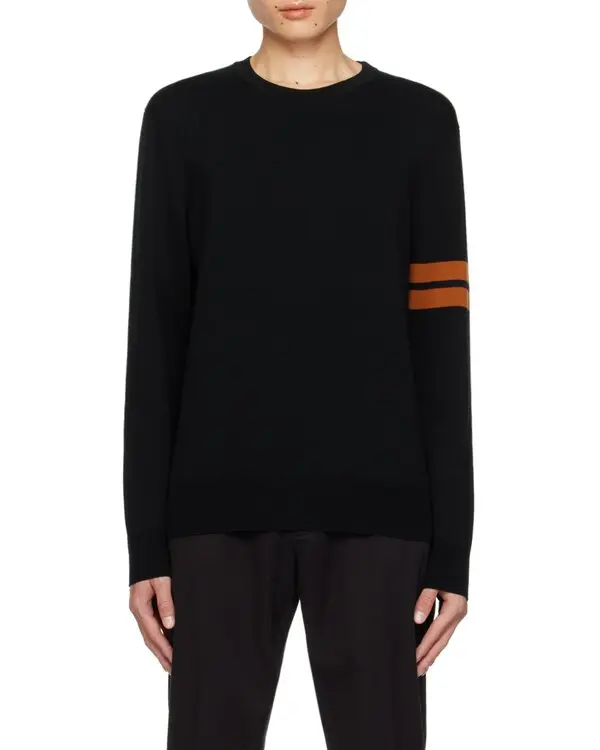 Zegna Long-sleeve Crewneck Jumper With Ribbed Trims