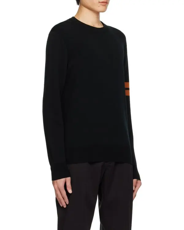 Zegna Long-sleeve Crewneck Jumper With Ribbed Trims
