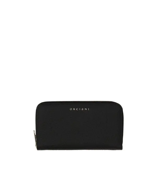 Orciani Portafoglio Zip Around Soft In Pelle - Black