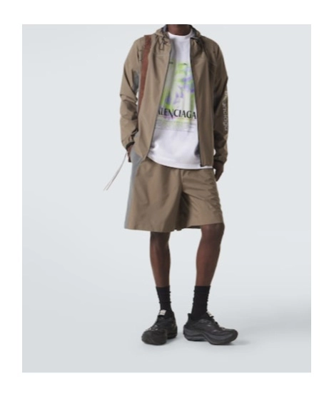 Balenciaga Printed Cotton Jersey T-shirt