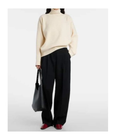 JIL SANDER Embellished Leather Ballet Flats