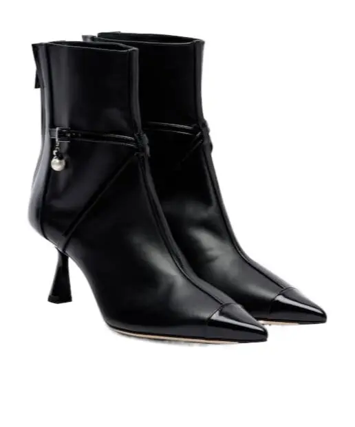 JIMMY CHOO Leather Ankle Boots