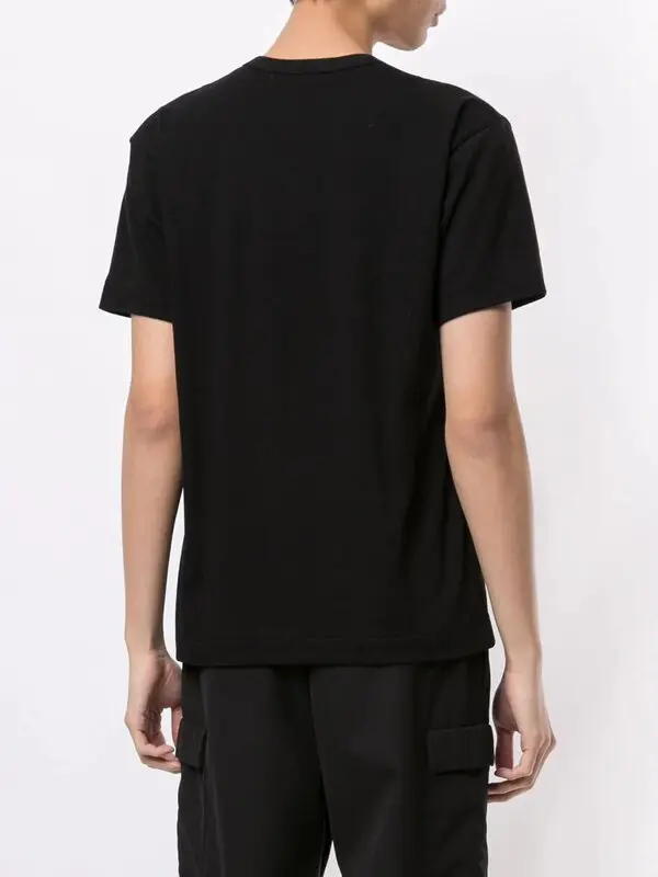 Play Comme Des Garcon Double Heart Appliquéd T-shirt