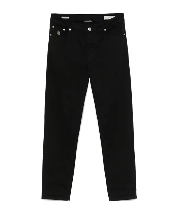 Brunello Cucinelli Logo Patch Straight-leg Jeans