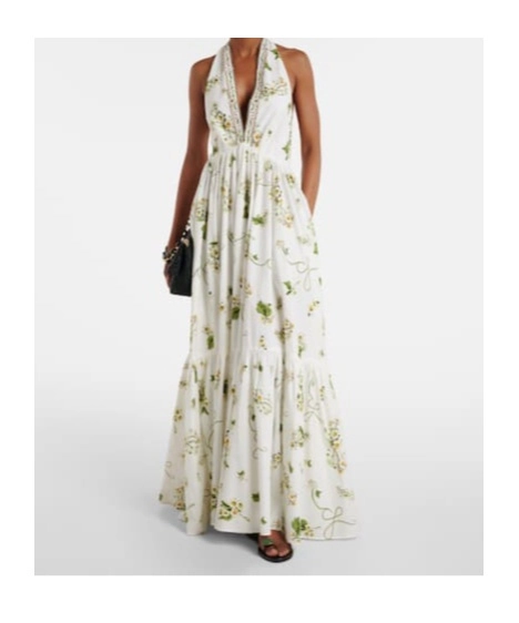 Camilla Embellished Cotton Maxi Dress