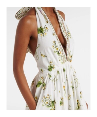Camilla Embellished Cotton Maxi Dress
