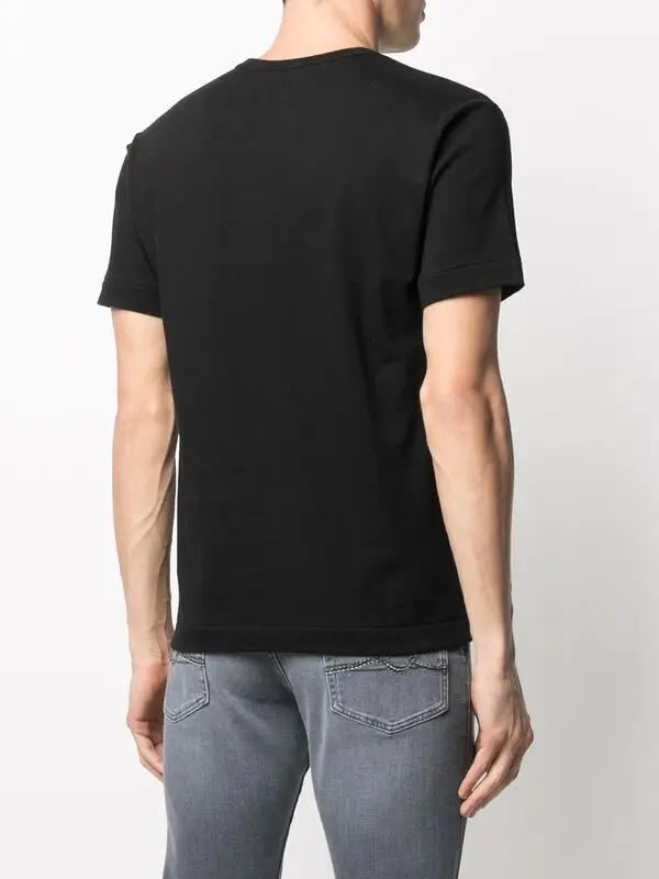 Play Comme Des Garcon Embroidered-logo Cotton T-shirt