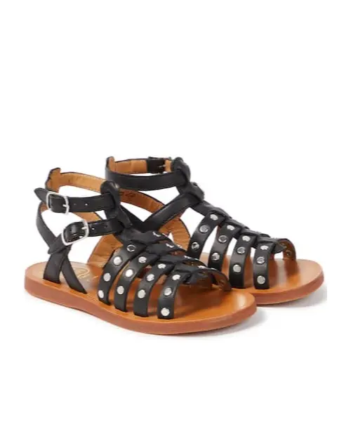 POM D'API Plagette Stud Studded Leather Sandals