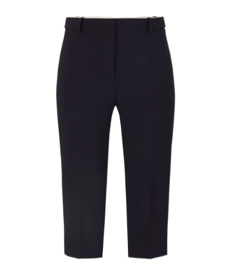 Elisabetta Franchi Cropped Satin-trim Trousers