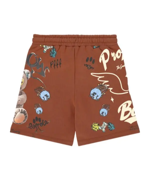 BARROW Print-detail Drawstring Shorts