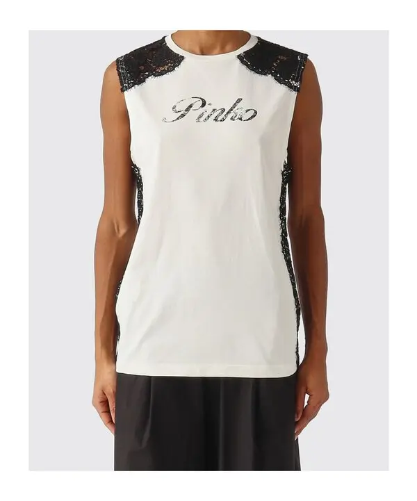 Pinko Lace Detailed Tank Top
