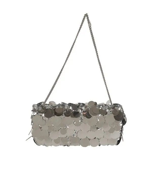 Rabanne Disc-embellished Shoulder Bag - Sliver