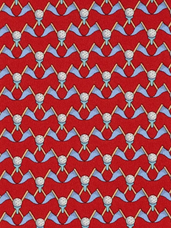 FERRAGAMO Club-print Silk Tie