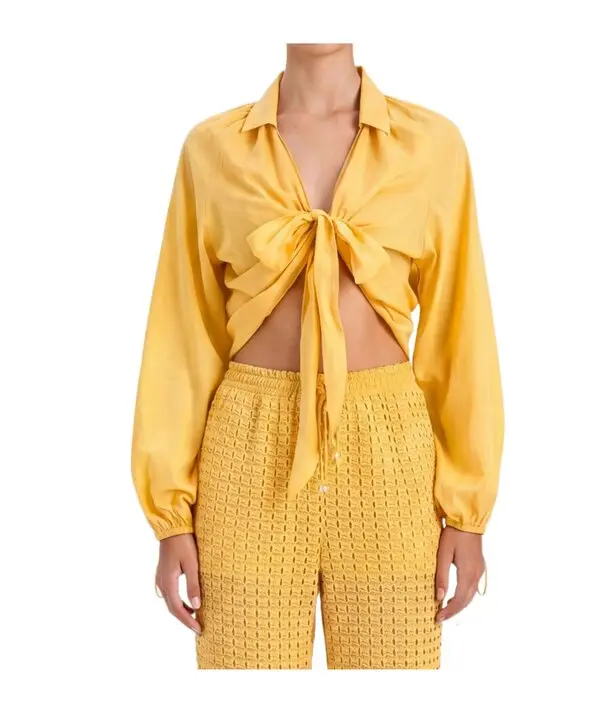 TWINSET Tie Detail Shirt