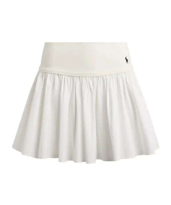 Polo Ralph Lauren Lila Pleated A-line Skirt - White