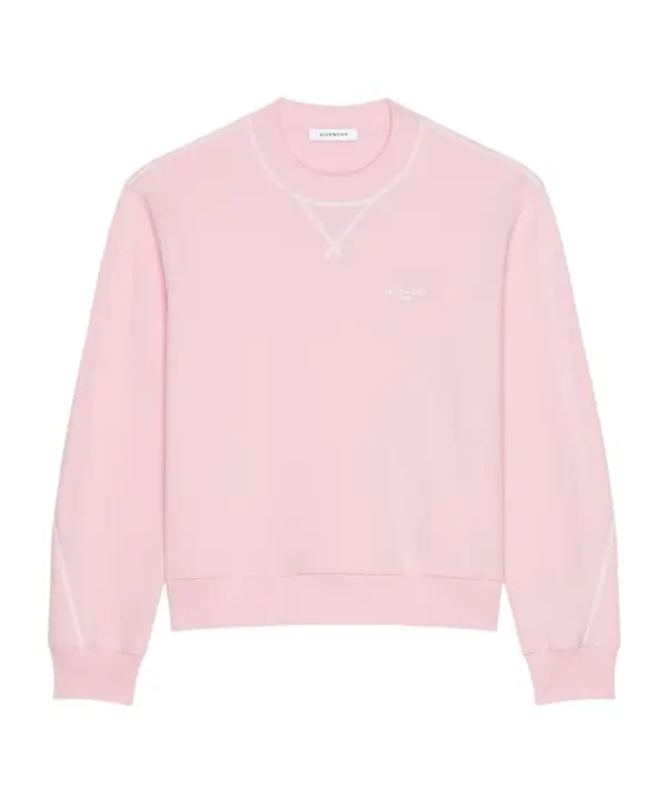 Givenchy Couture Seam Sweatshirt In Fleece - Light Pink